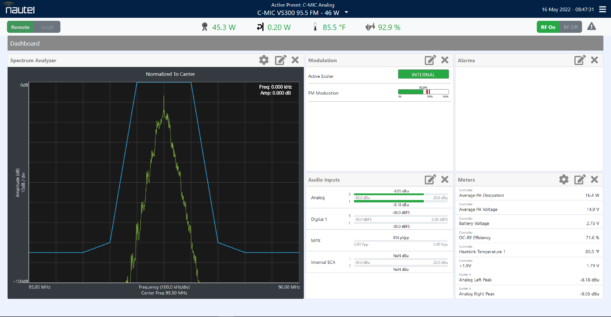 Advanced User Interface (AUI) - Nautel Broadcast