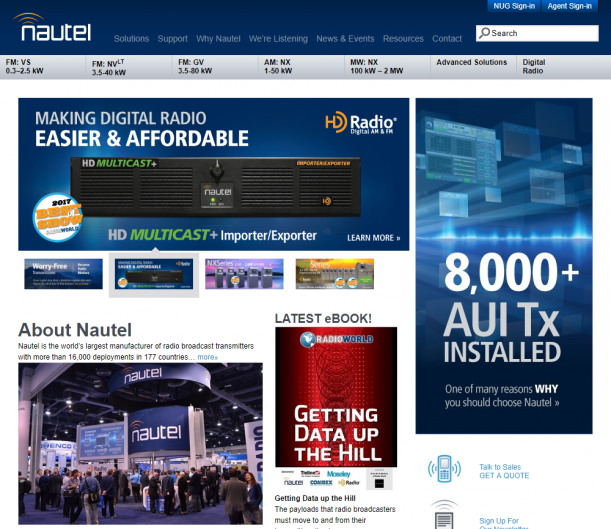 New Website - Nautel Broadcast