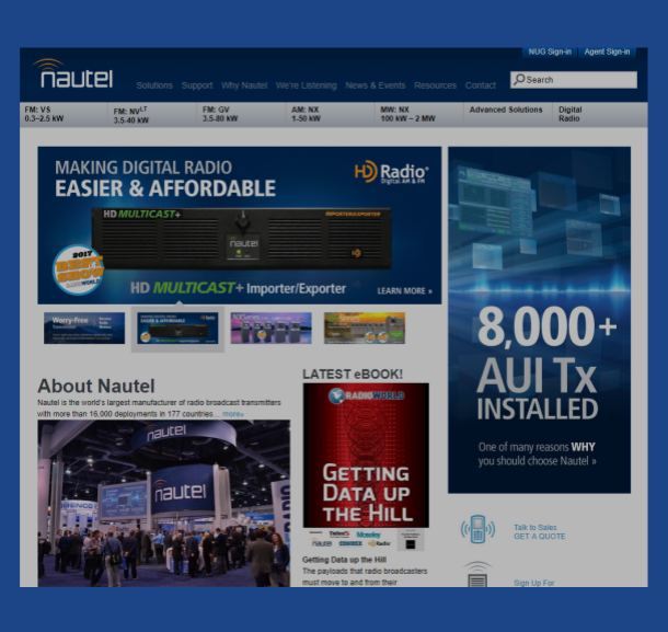 New Website - Nautel Broadcast
