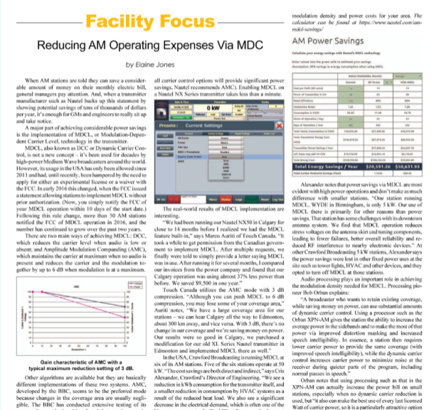 Reducing Operating Expenses via MDCL - Nautel Broadcast