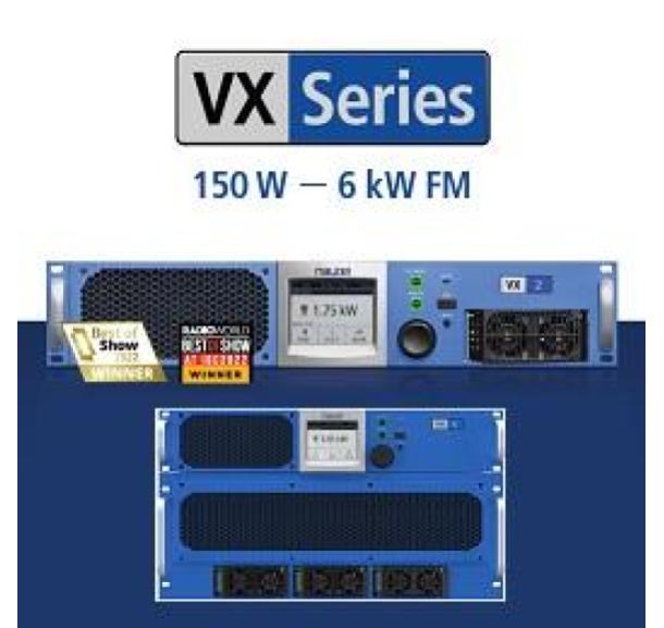 VX Series FM Rackmount Transmitter - Nautel Broadcast