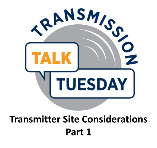Transmitter Site Considerations 1: Antenna, Lines, Combiners - Nautel ...